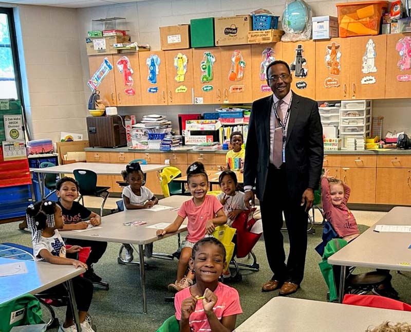 David Hill CLC Stars With the Superintendent | News Detail