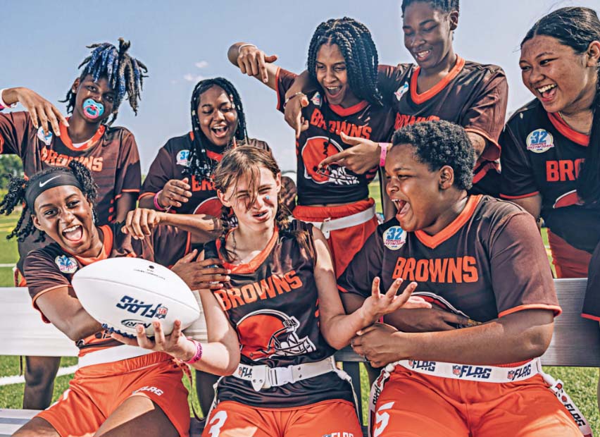 STEM Girls Enjoying Flag Football Success | News Detail