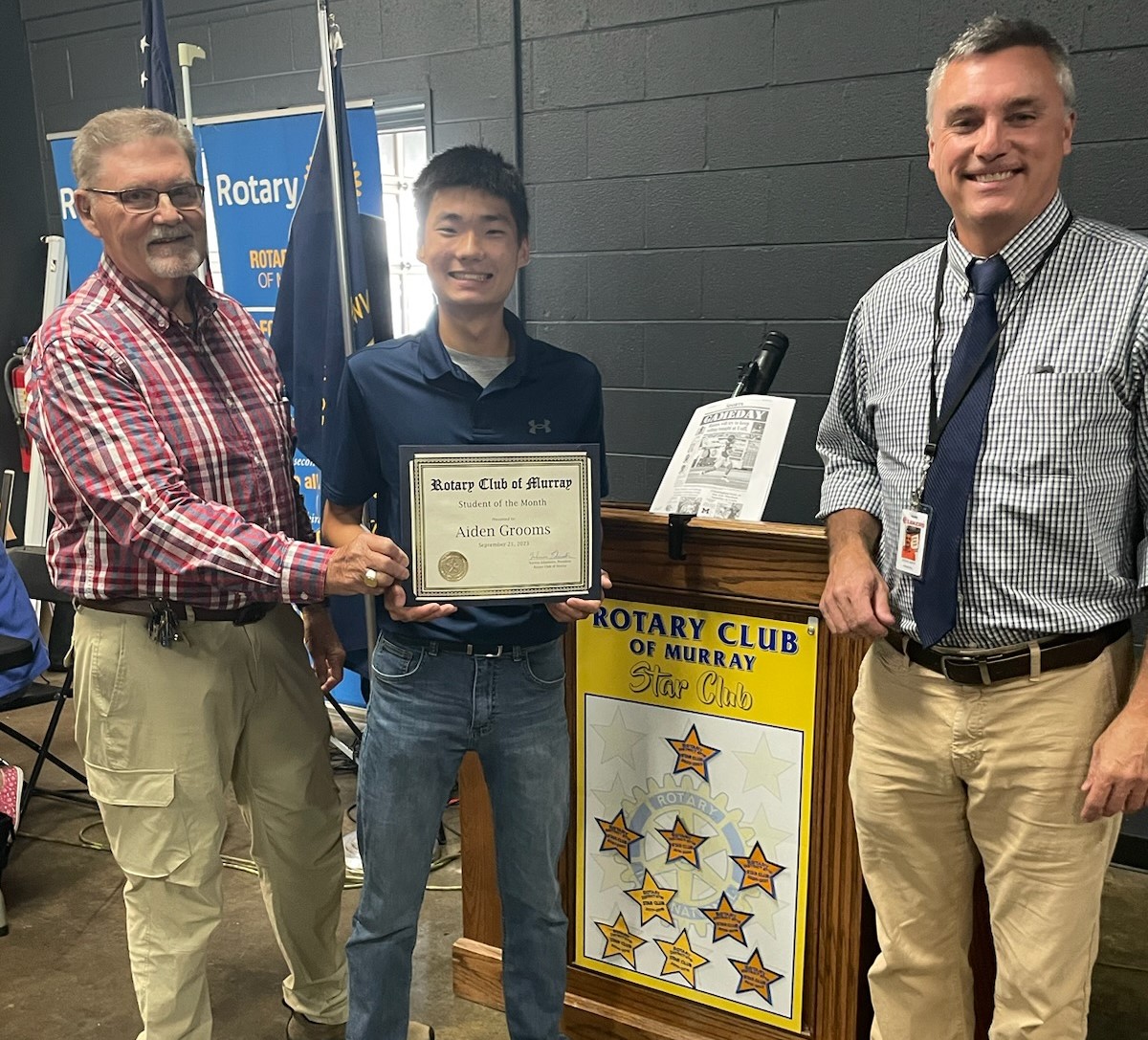 Aiden Grooms Named Rotary September Student of the Month | Post Detail