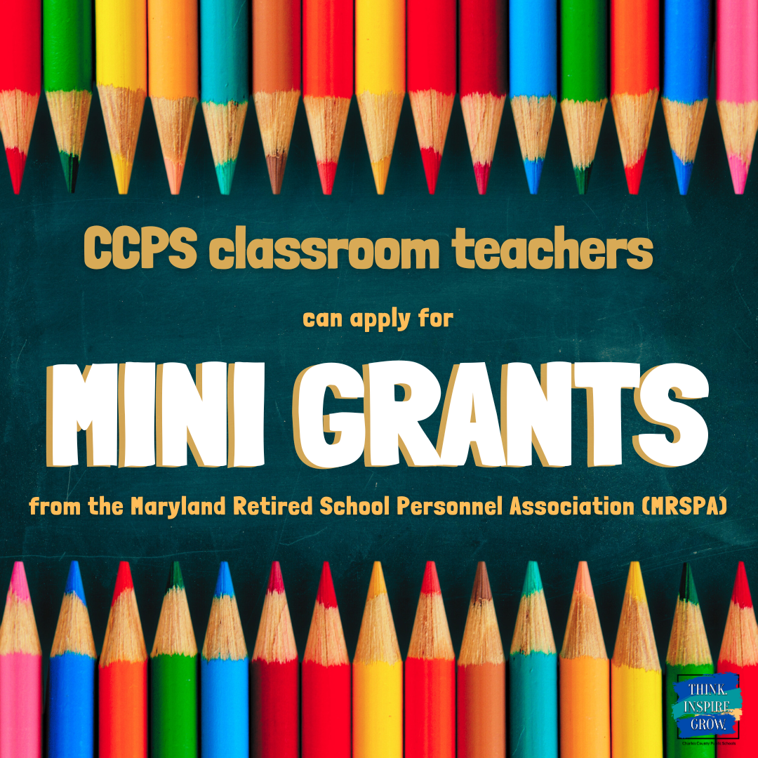 CCPS classroom teachers can apply for mini grants | details - Charles ...