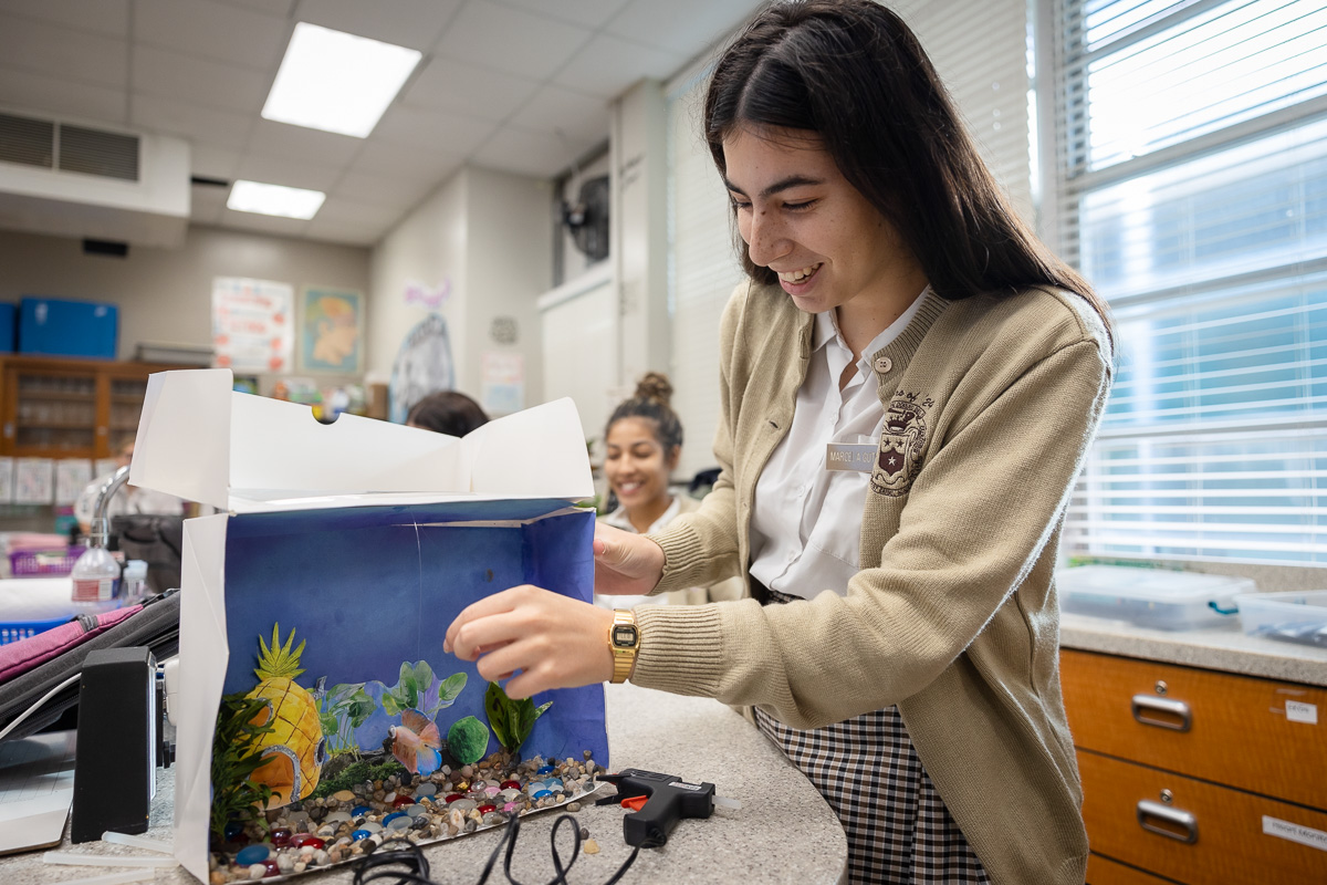 Fish Tank Dioramas | News Post General - Mount Carmel Academy