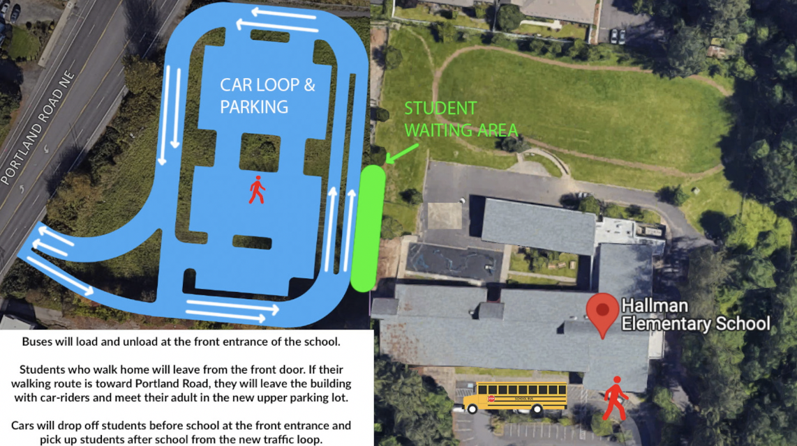 Process for student pick up at Hallman | Post