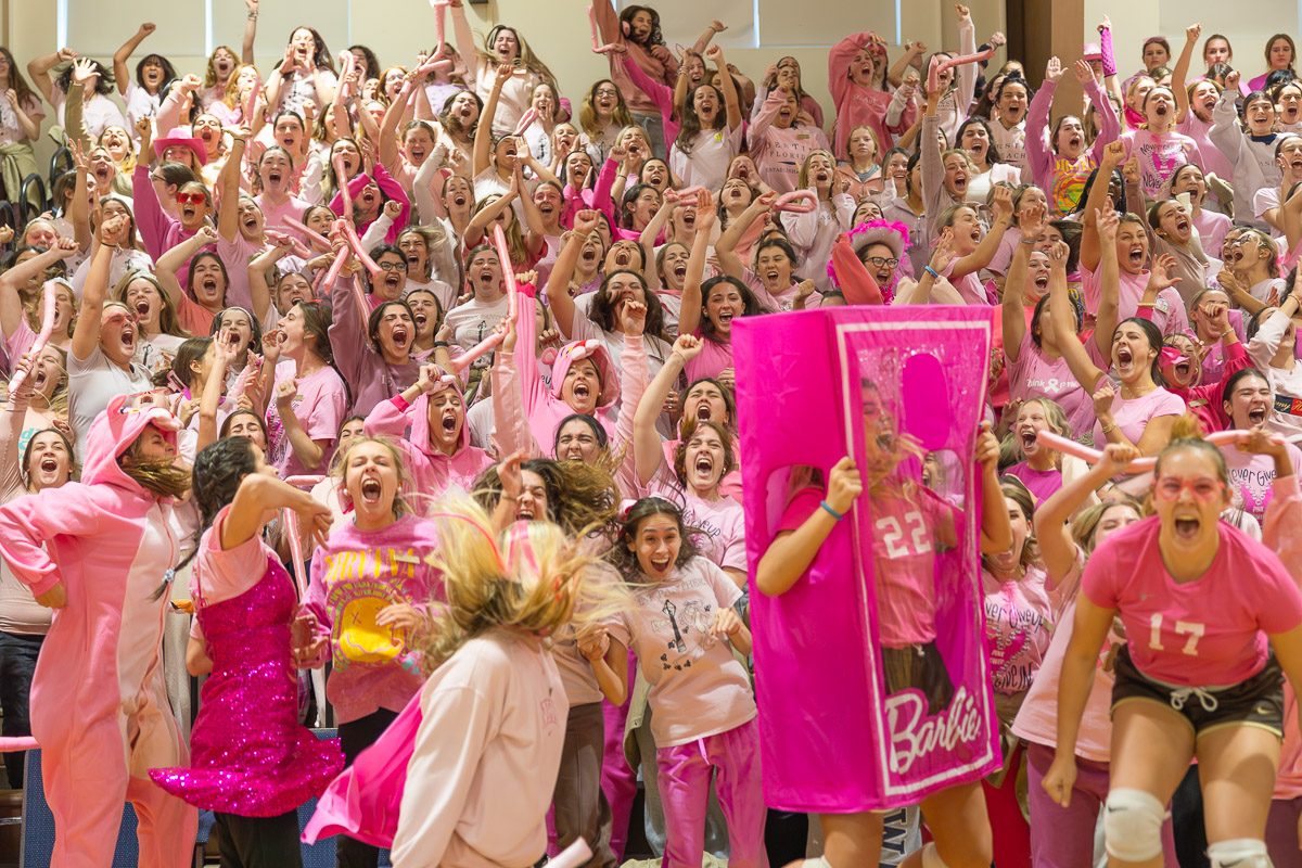 Pink Game Pep Rally | News Post General - Mount Carmel Academy