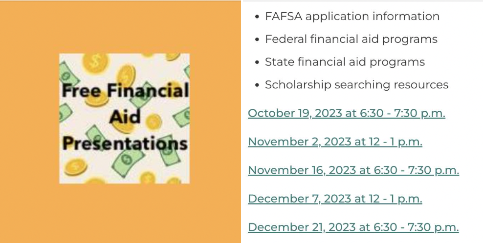 Free Financial Aid Webinars | News Details