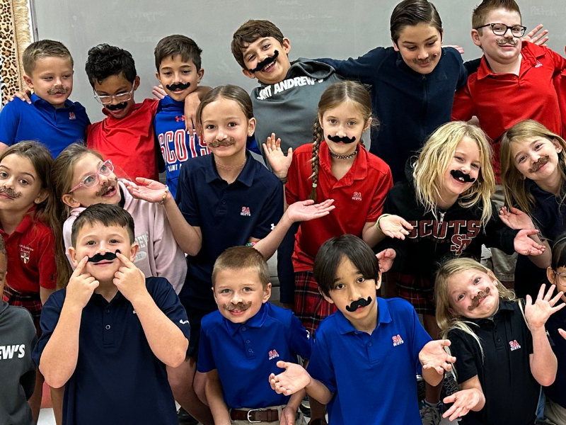Grade 3 Mustache Madness | Scots in Action story