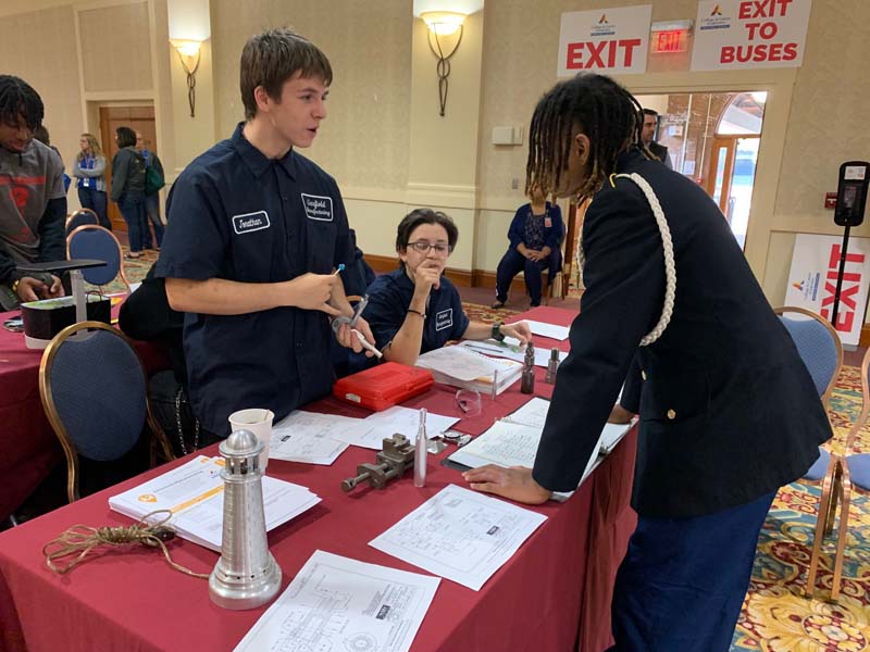 Helping Peers at Eighth-Grade Showcase | News Detail