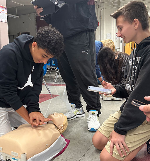 Newly-Learned Life-Saving Skills Put to Use in 8th Grade CPR ...