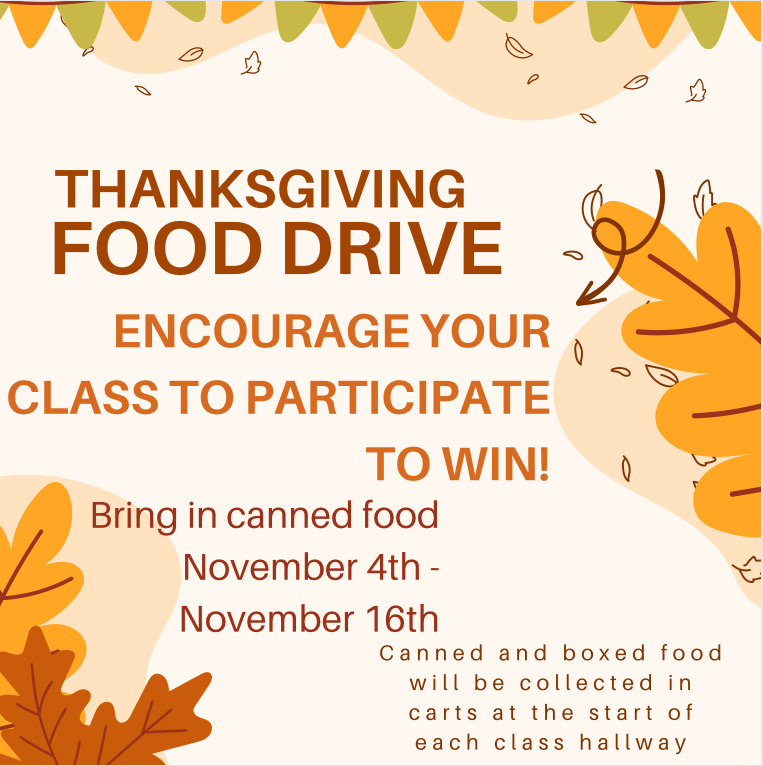 GVHS Food Drive | News Information