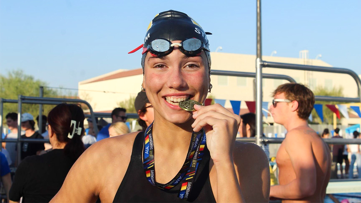 Swimmer Dominates at State | News Details
