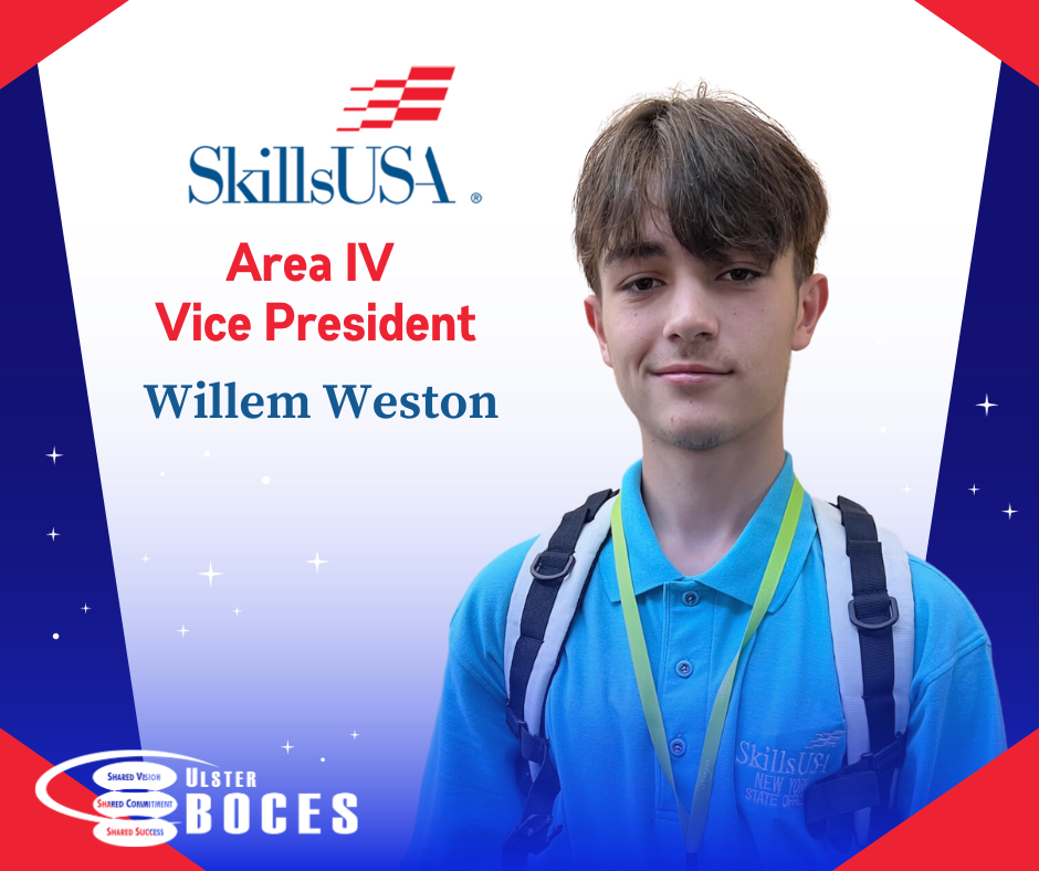 Ulster BOCES Student, Willem Weston, Elected as SkillsUSA Area IV Vice ...