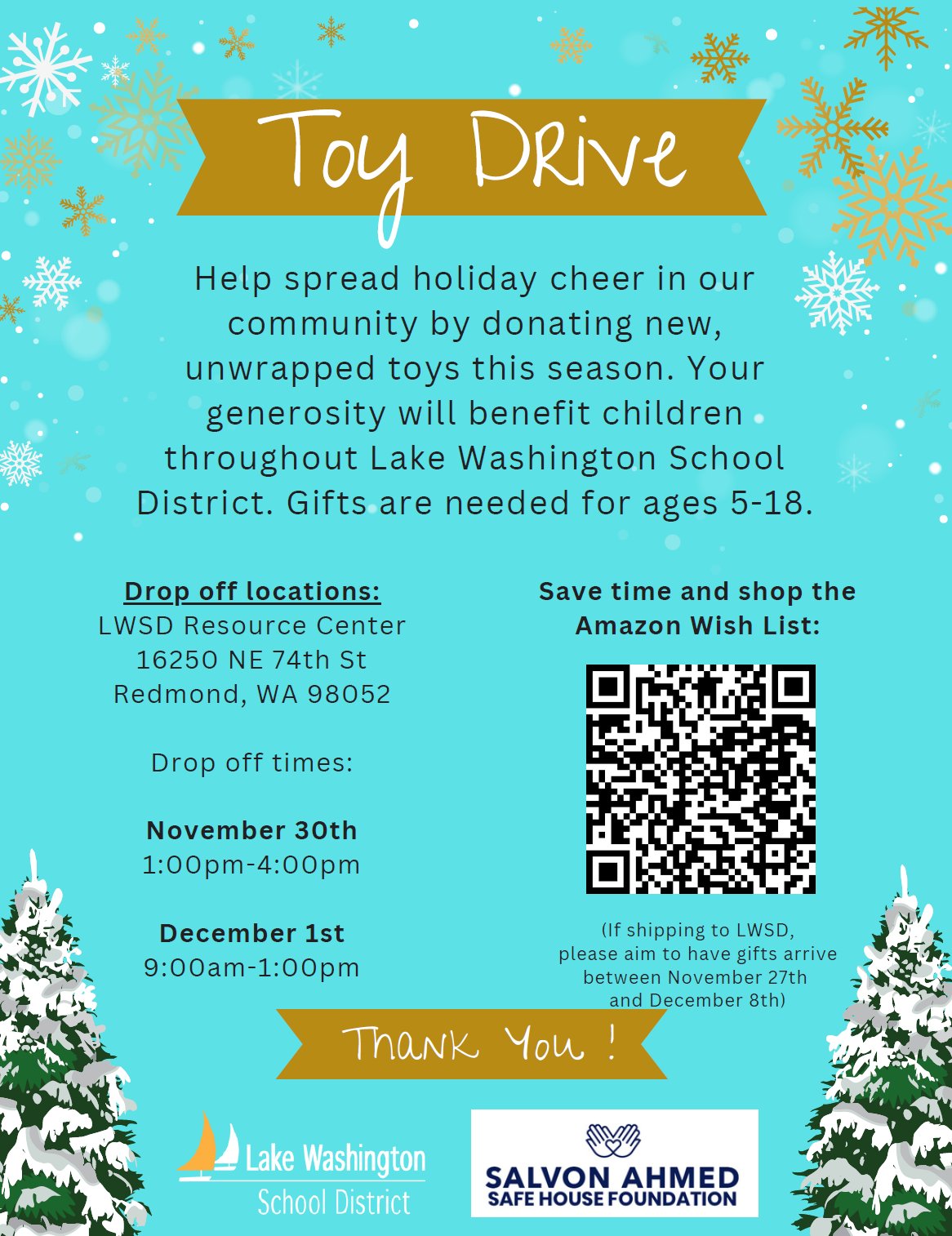 LWSD Toy Drive | News Details