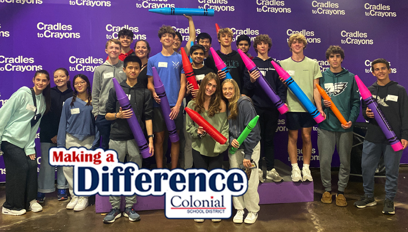 Making a Difference: PWHS DECA and Cradles to Crayons | News Item CES - Colonial School District