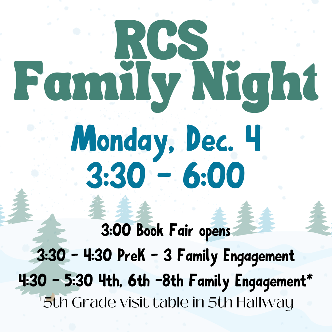 RCS Family Engagement Event Set for December 4 | Details