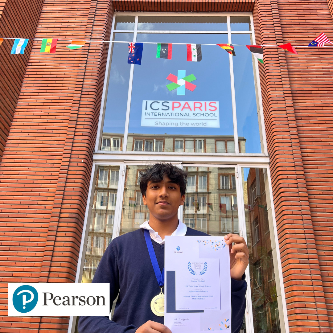 Outstanding Pearson Learner Award 2023 | News details - ICS Paris ...