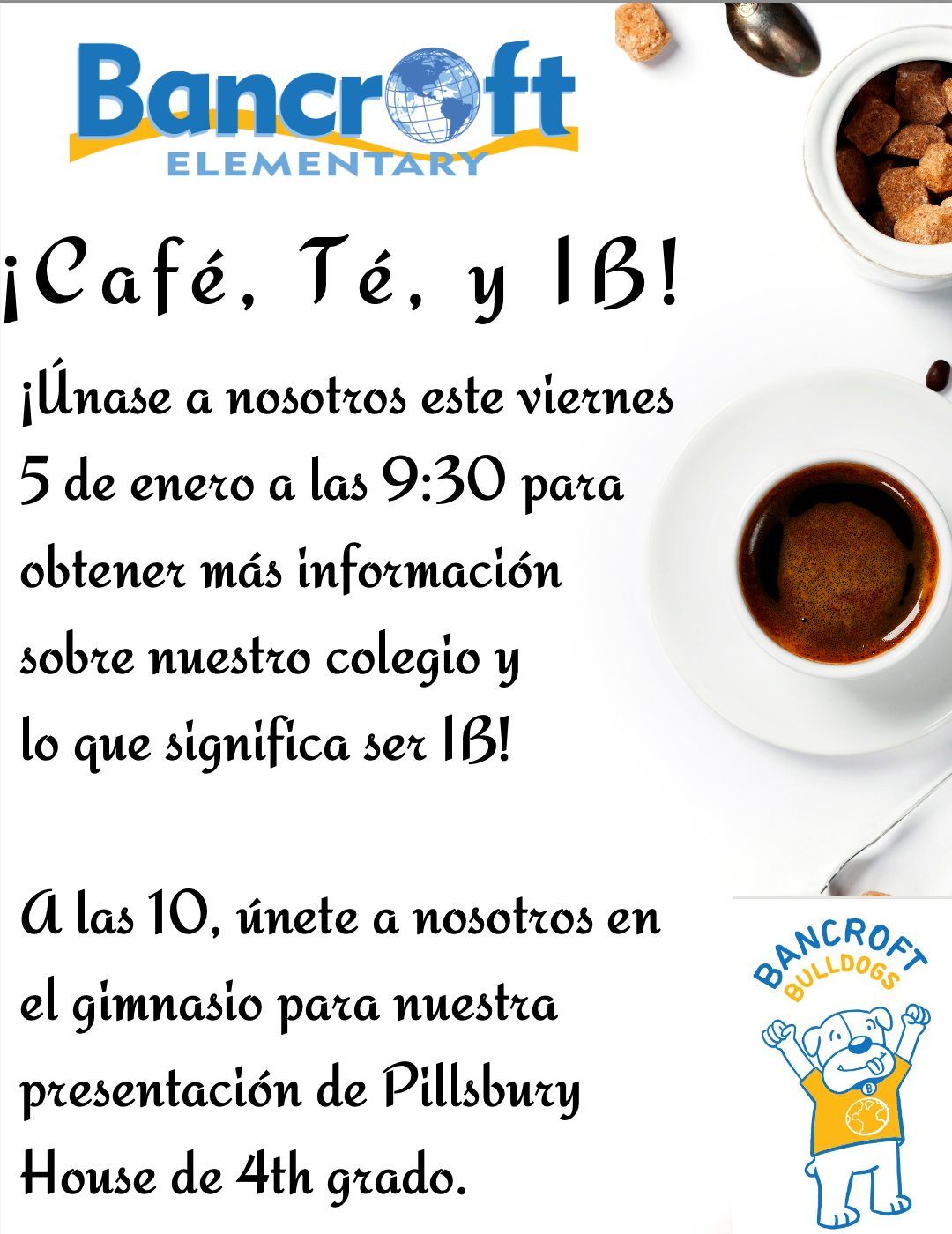 Cafe, Te, y IB! | News Details