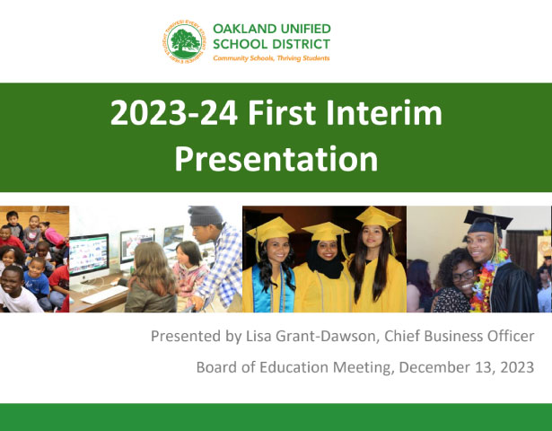 OUSD Board of Education Approves First Interim Report Showing State of ...