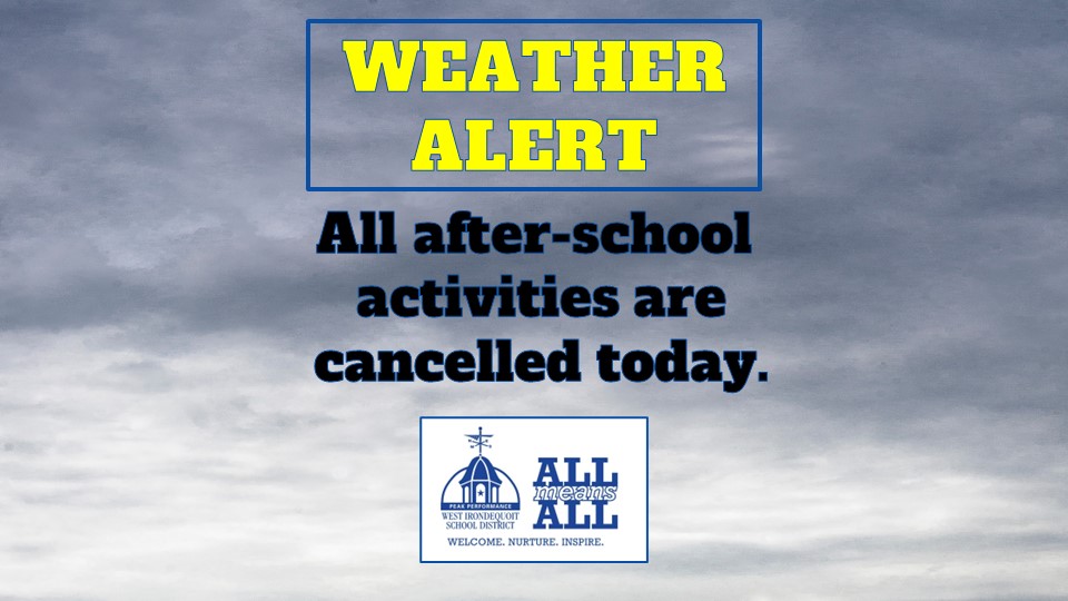 All after-school activities are cancelled today | Default Board Post Page