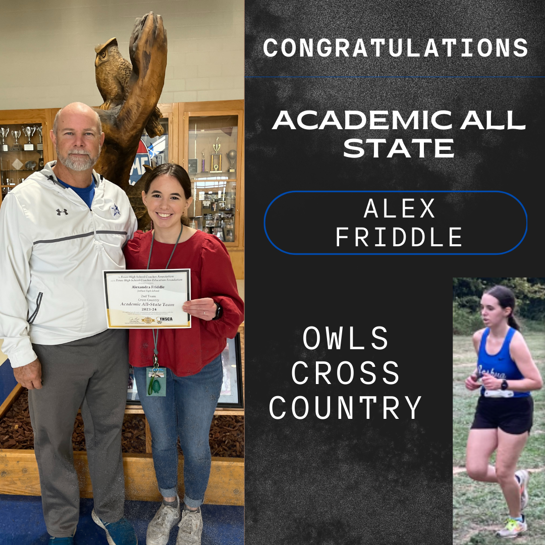 JHS runner named THSCA Cross Country Academic All-State | Joshua ISD ...