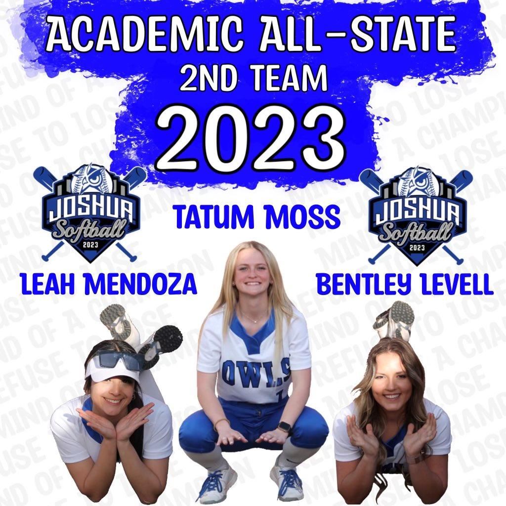 Academic All-State honors earned by three Lady Owl softball players ...