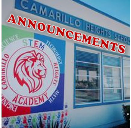 CHSA School Announcements | Default Board Post Page