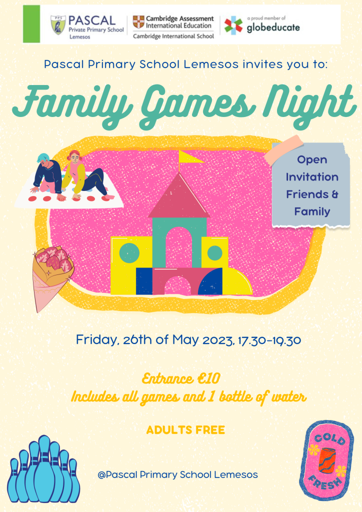 PASCAL Primary School Lemesos – Family Games Night | view