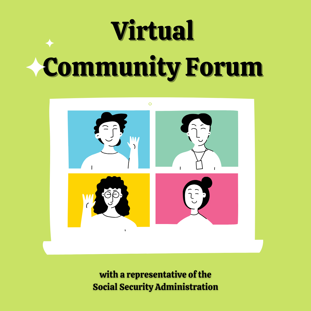 Virtual community forum with Social Security Administration set ...