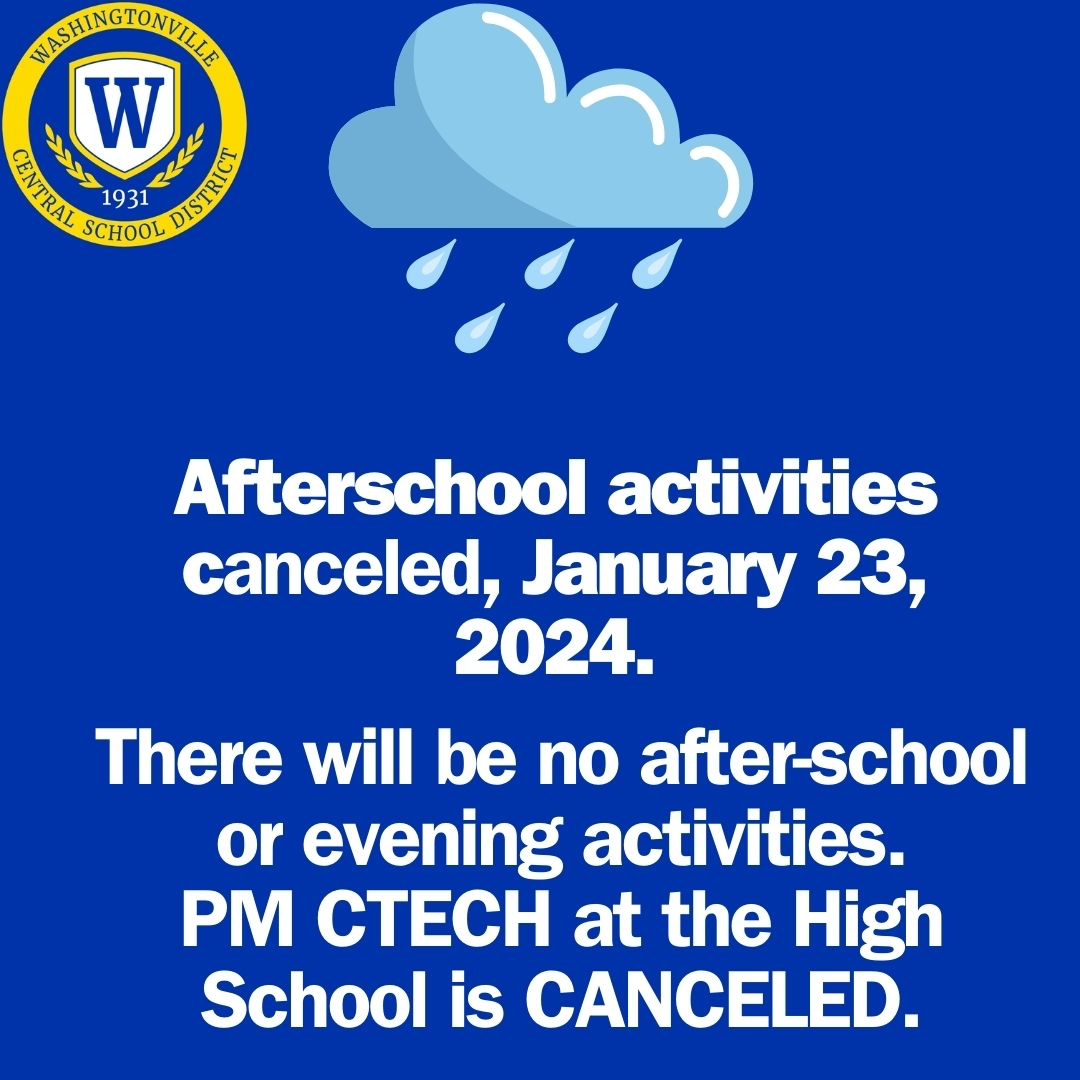 WCSD Afterschool Activities Canceled | News Story