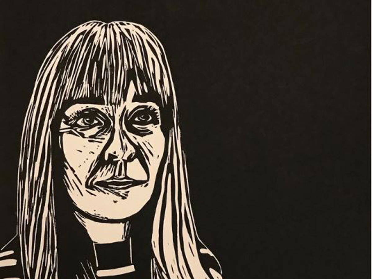 Mrs Charlton's LinoCut self-portrait longlisted in Scottish Portrait ...