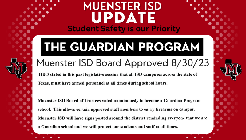 Muenster ISD Guardian Program | Post Details