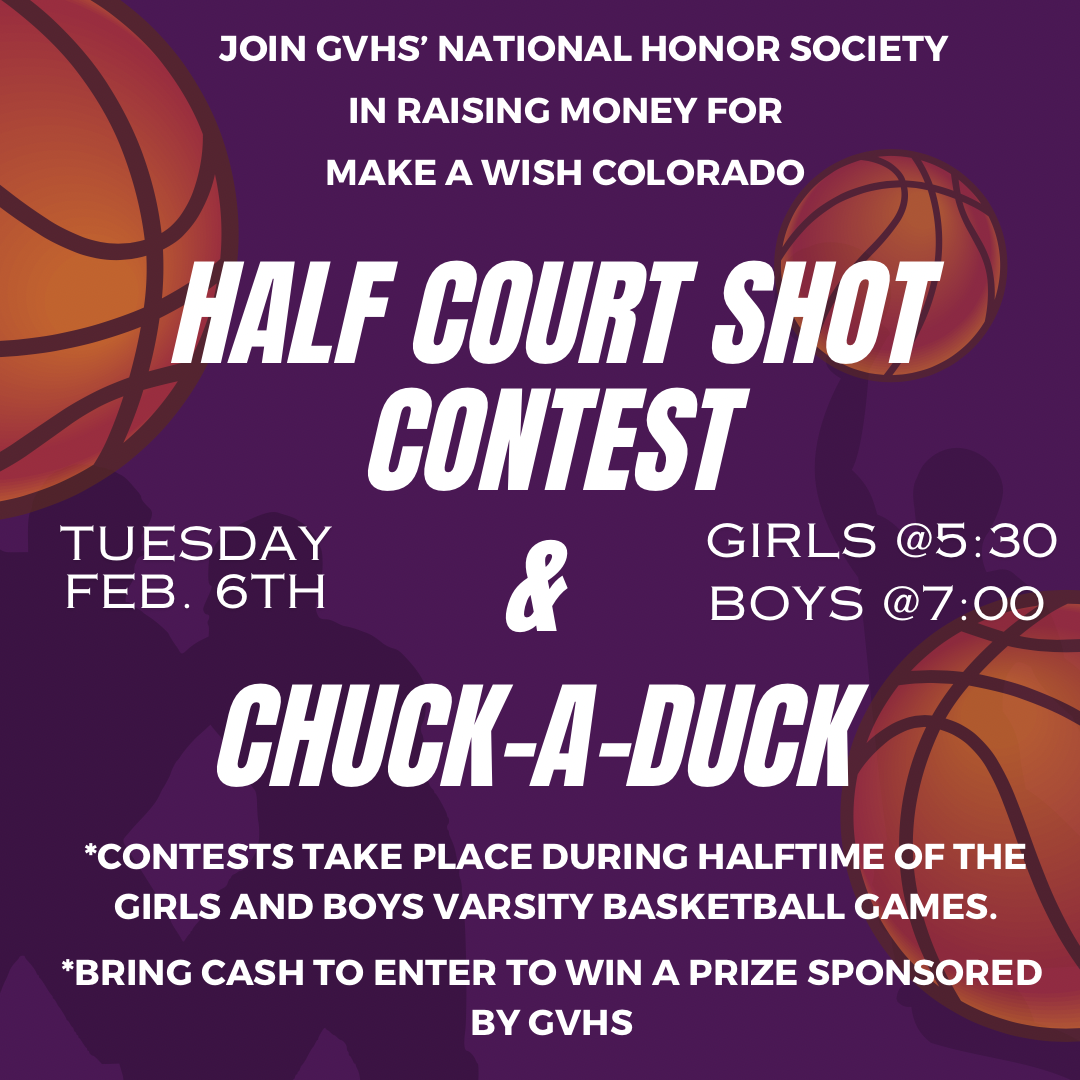 Wish Week Half Court Shot Contest & Chuck-A-Duck | GVHS News Information