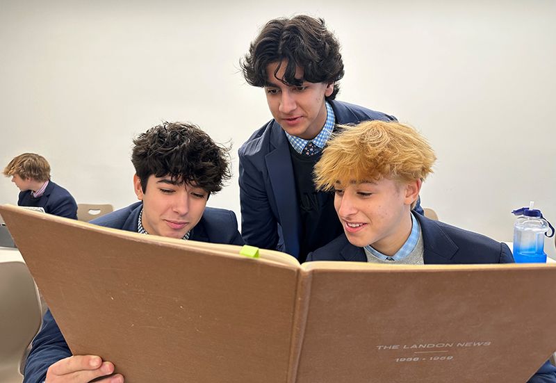 Forging connections across time through Landon archives | Read More