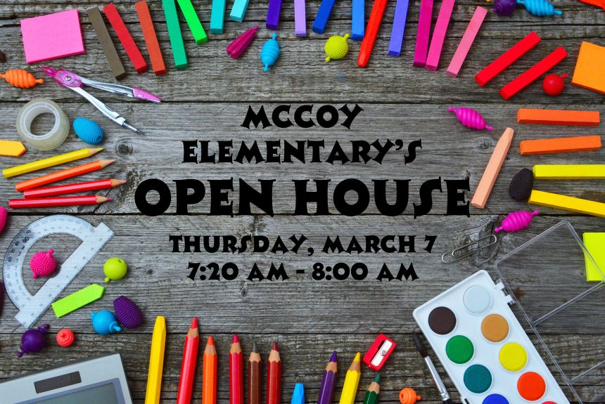 ~Open House~ | Post Details Page - McCoy Elementary