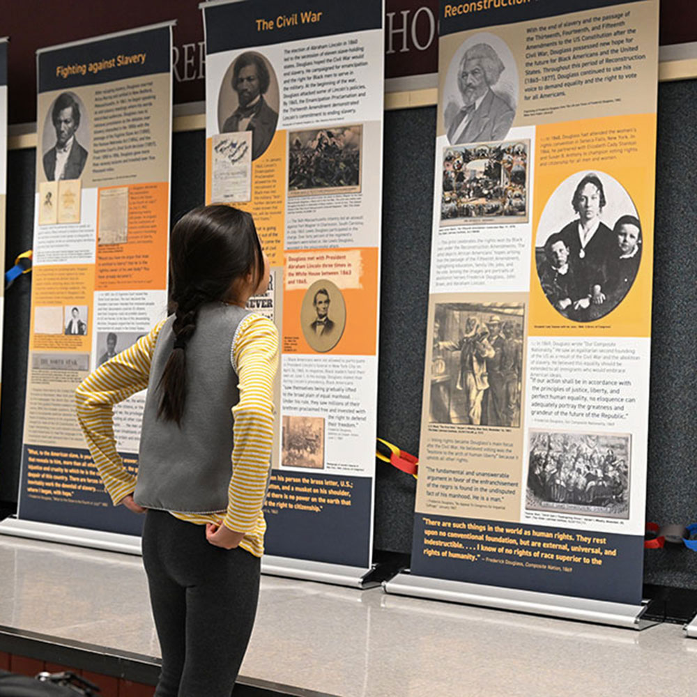 Frederick Douglass Exhibit Goes on Display in Middle School | Latest ...