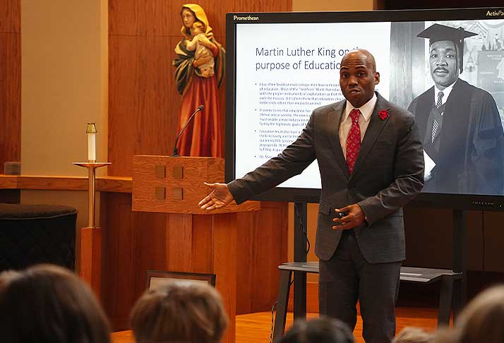 BSM Honors Black History Month with Speaker | News Details
