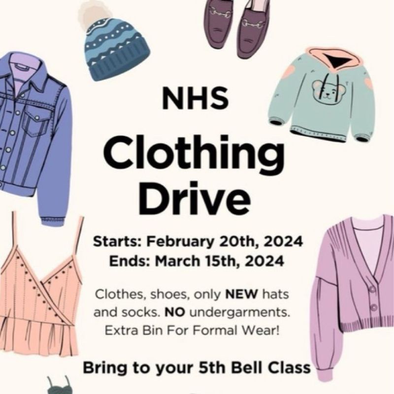 NHS Clothing Drive | School News Detail Page