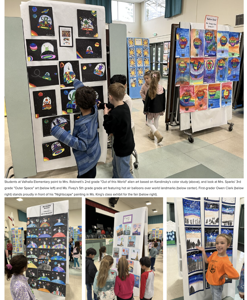 School-wide Art Fair at Valhalla Elementary teaches students about ...