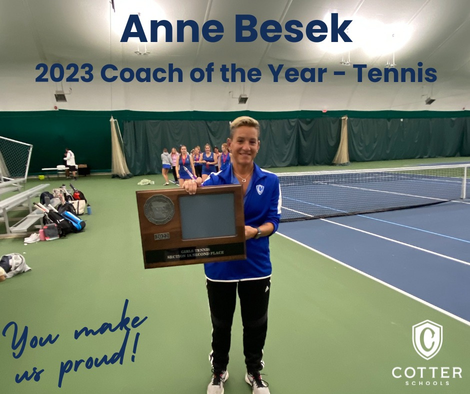 Besek Named Coach of the Year | article - Cotter Schools
