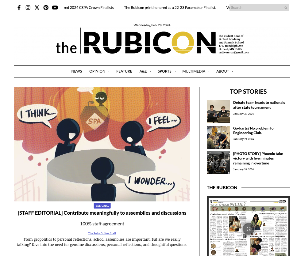 Rubicon Online named a 2024 Online Pacemaker Finalist | News Story
