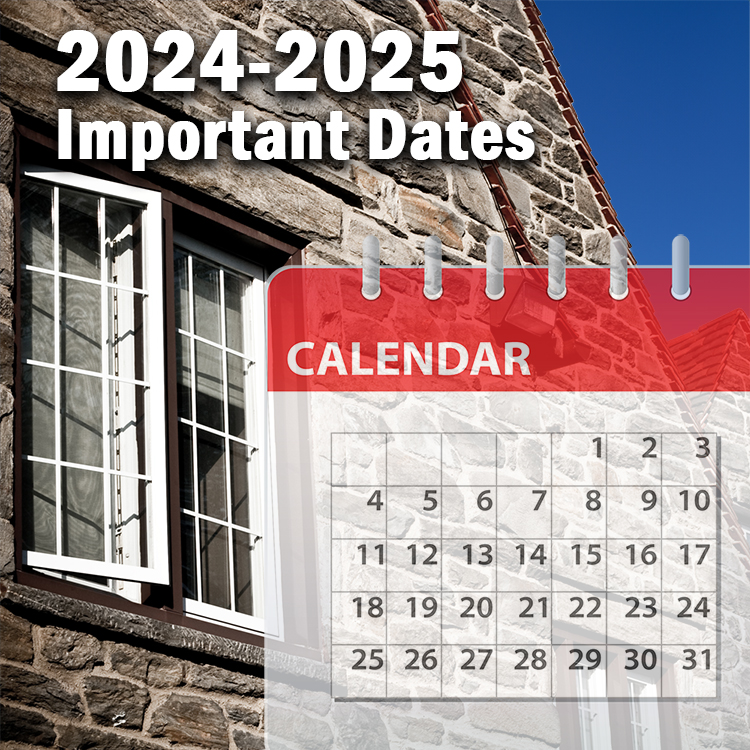 Calendar Dates for 2024-25 Academic Year | News Story