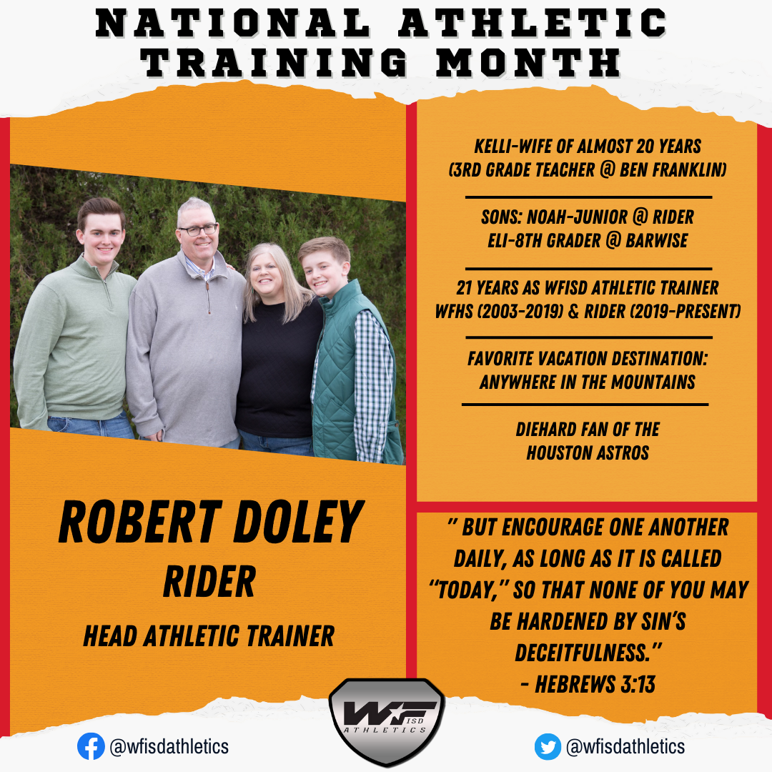 National Athletic Trainer Month-Robert Doley | New Details