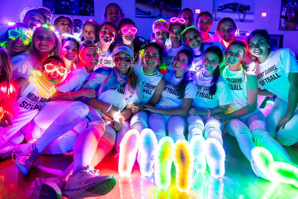 Blacklight Pep Rally | News Post General - Mount Carmel Academy