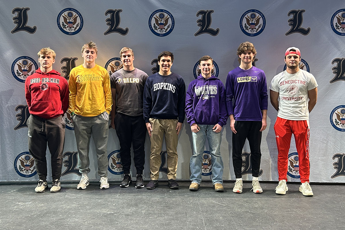 Seven Lemont student-athletes make college commitments | News Releases