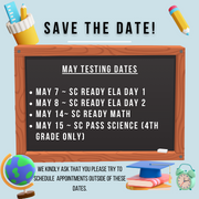 Save the Date ~ State Testing | Details