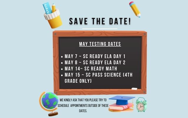 State Testing ~ Save the Date | Details