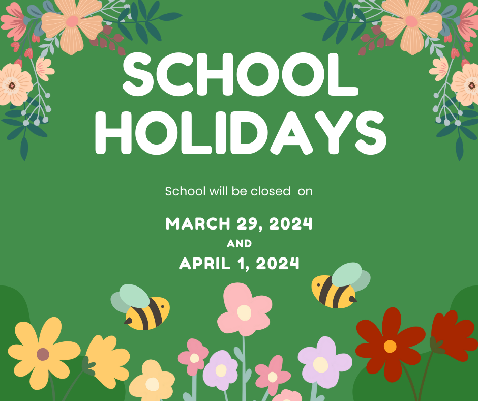 School Holidays on March 29 and April 1 | Post Details Page - Bea ...