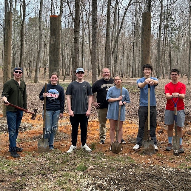 Honors Engineering Class Initiate Low Ropes Course at the Farm | School ...