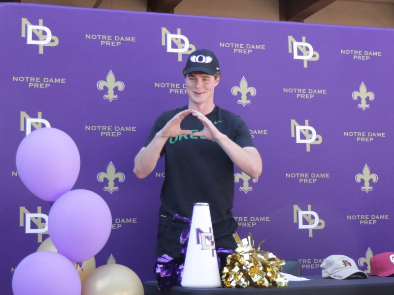 NDP Football's Perry Gives Verbal Commitment to University of Oregon ...