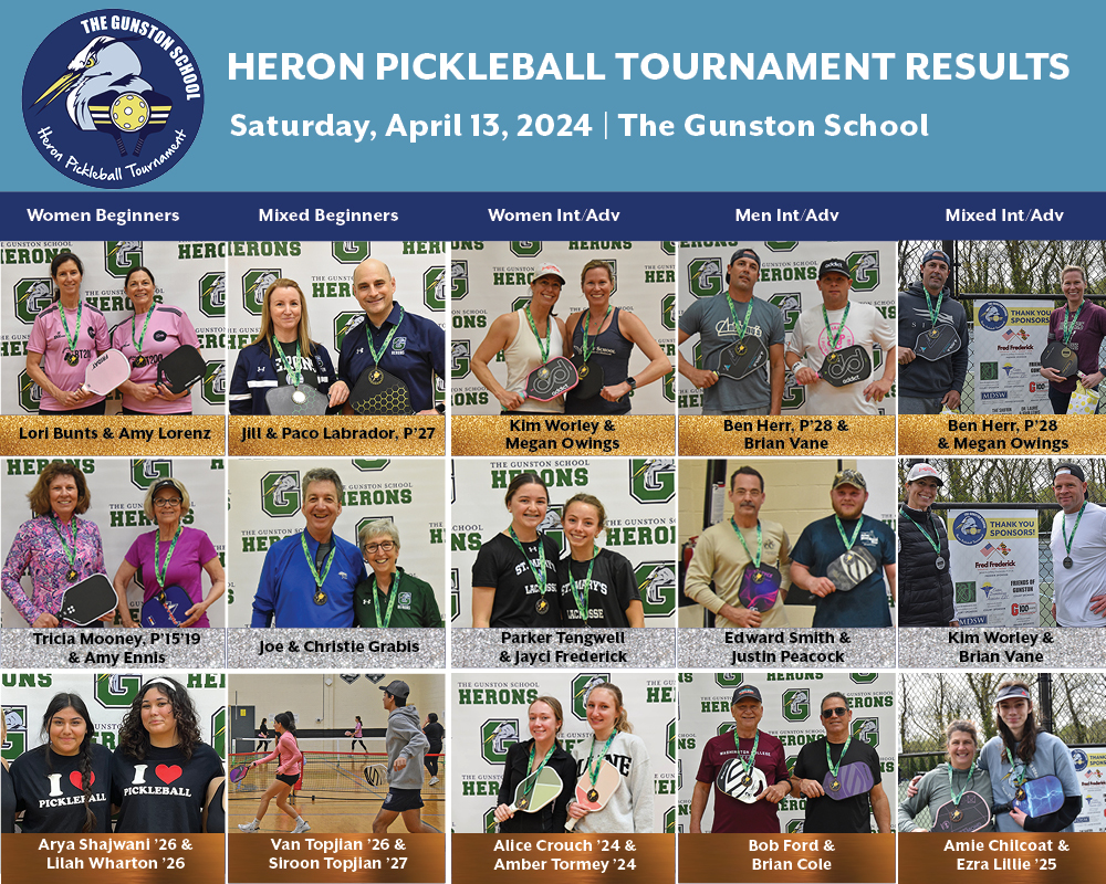 Heron Pickleball Tournament Raises $7,000 for Gunston Athletics ...