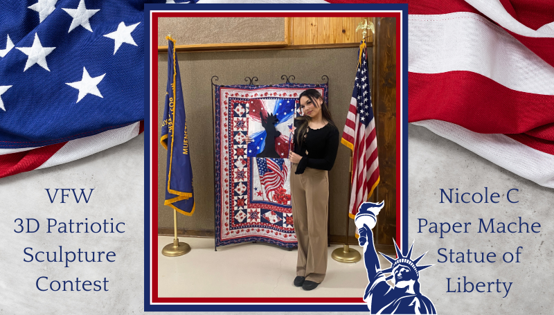 Congratulations to Nicole C - VFW 3D Patriotic Sculpture Contest | Post ...