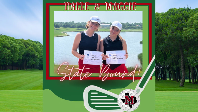 Congratulations to Halle & Maggie for advancing to State as medalists ...
